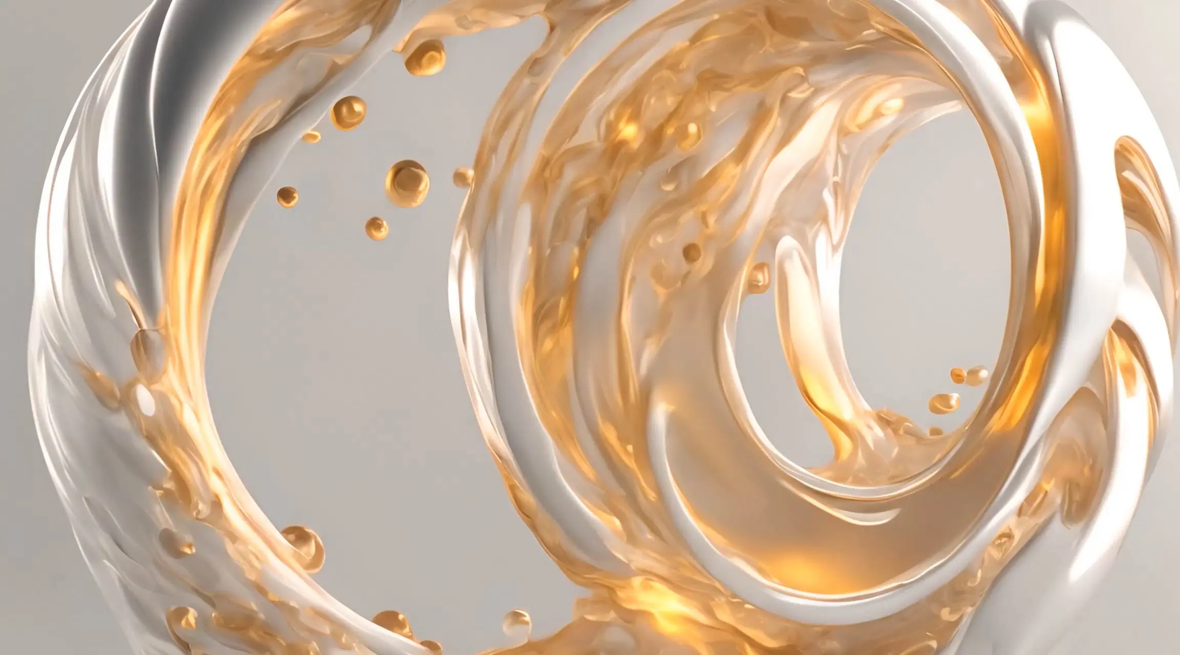 Golden Swirl Dynamics Luxurious Fluid Motion Backdrop | Videos